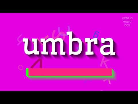 How to say "umbra"! (High Quality Voices)
