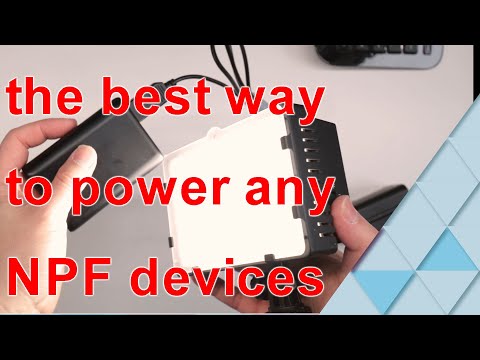 Sony NPF dummy batteries are perfect for powering lights using USB battery power banks.