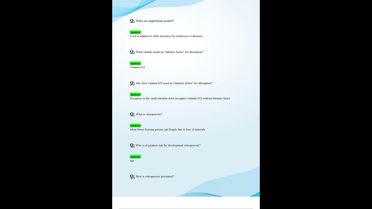 EXAM 3 DIT121 DIT 121 LATEST 2024 2025 UPDATE QUESTIONS AND VERIFIED ANSWERS GRADE A 100 CORRECT