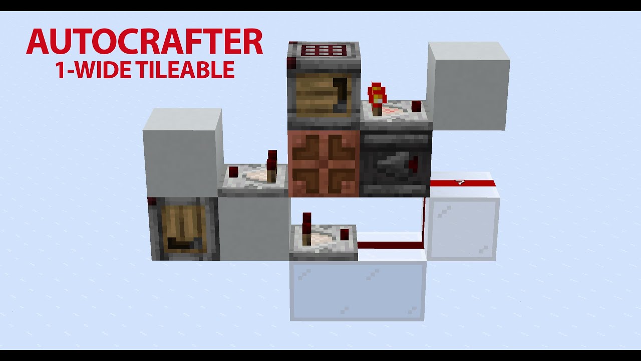 1-Wide Tileable Precision Autocrafter (1.21+)