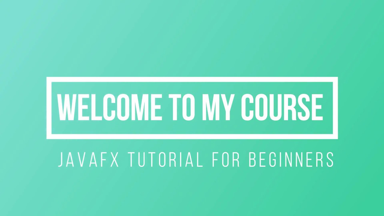 Learn JavaFX tutorials from Beginners Level | My Free Udemy Course