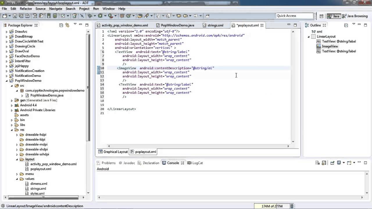 PopUp Window In Android