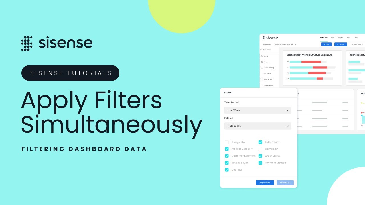 Apply Filters Simultaneously | Sisense Tutorials: Filtering Dashboard Data