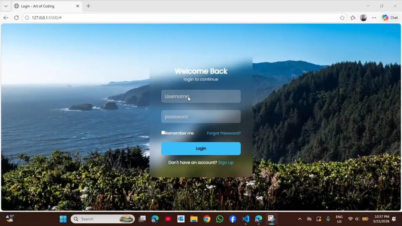 How to Create Modern Login Form Using HTML + CSS