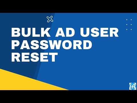 Bulk user password reset powershell for active directory