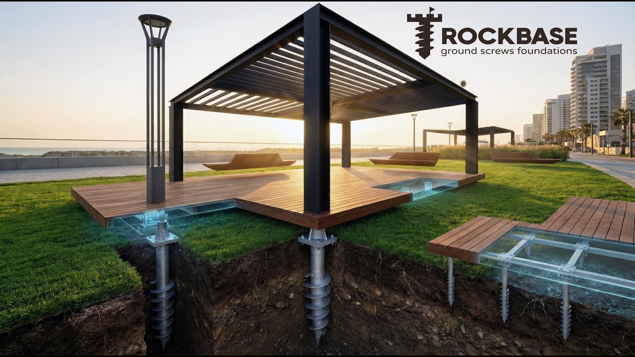 ברגי קרקע, בורג קרקע לביסוס, rockbase.co.il