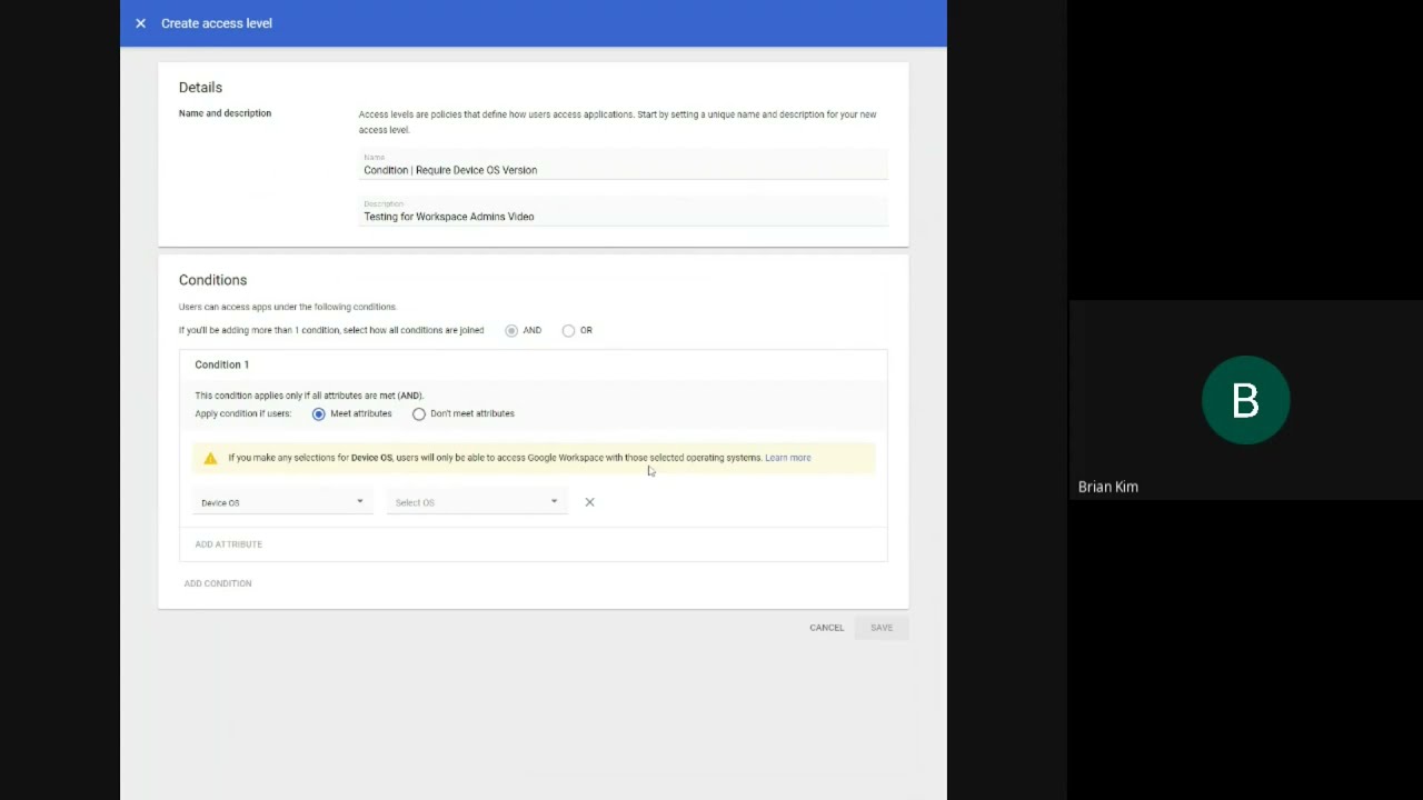 Enforcing Context Aware Access on Google Workspace