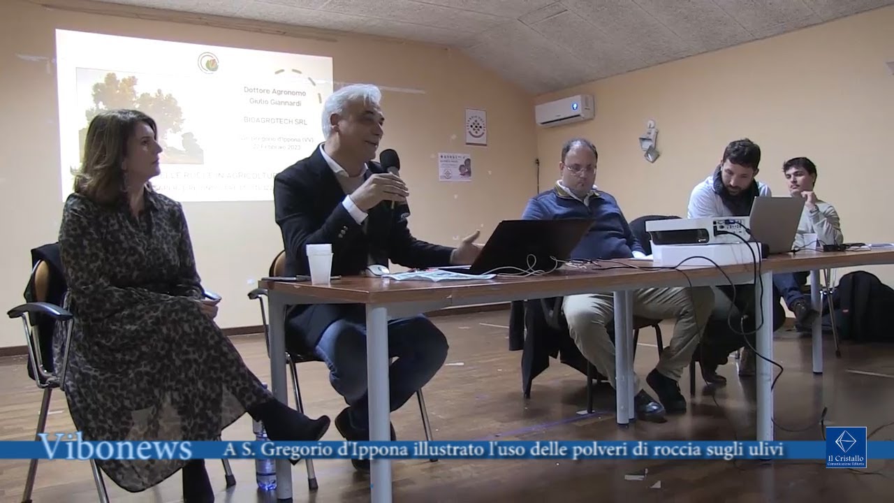 A S. Gregorio d'Ippona illustrato l'uso delle polveri di roccia sugli ulivi