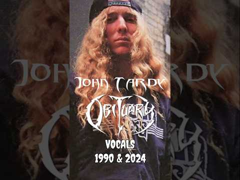 JOHN TARDY OBITUARY VOCALS 1990 & 2024 #obituary #slowlywerot #deathmetal #shorts