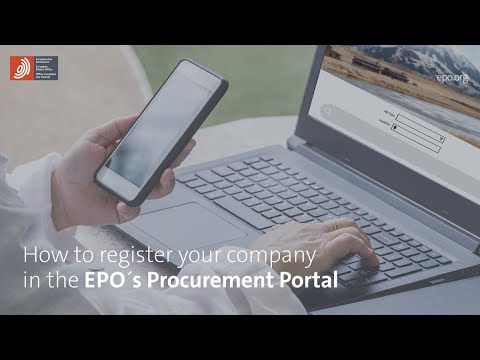 How to register your company in the EPO´s Procurement Portal