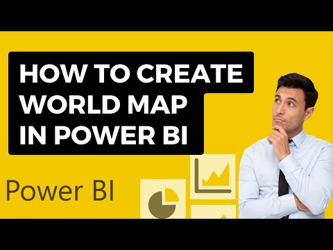 How to create a World map in Power BI | Power BI Tutorials for Beginners