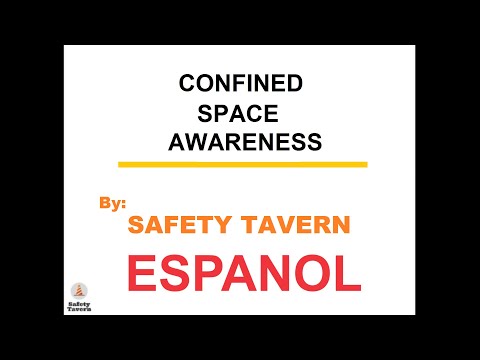 Confined Space Awareness 2020, OSHA 1926, Safety Tavern en Espanol