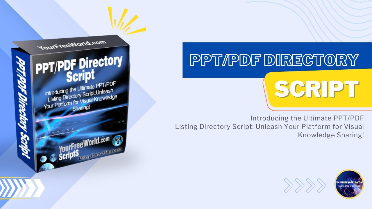 PHP PPT/PDF Directory Script Admin area - How to Use