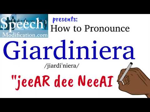 How to Pronounce Giardiniera