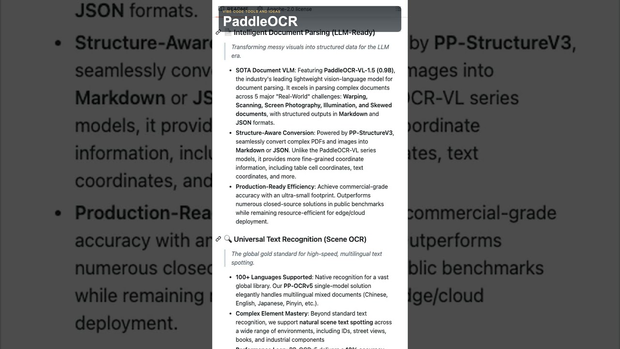 How PaddleOCR Breaks Down Complex Documents #ocr #github #opensource
