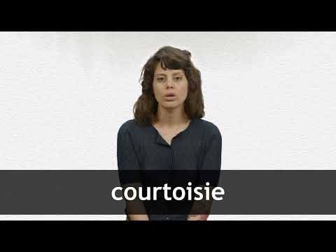 English Translation of “COURTOISIE” | Collins French-English Dictionary