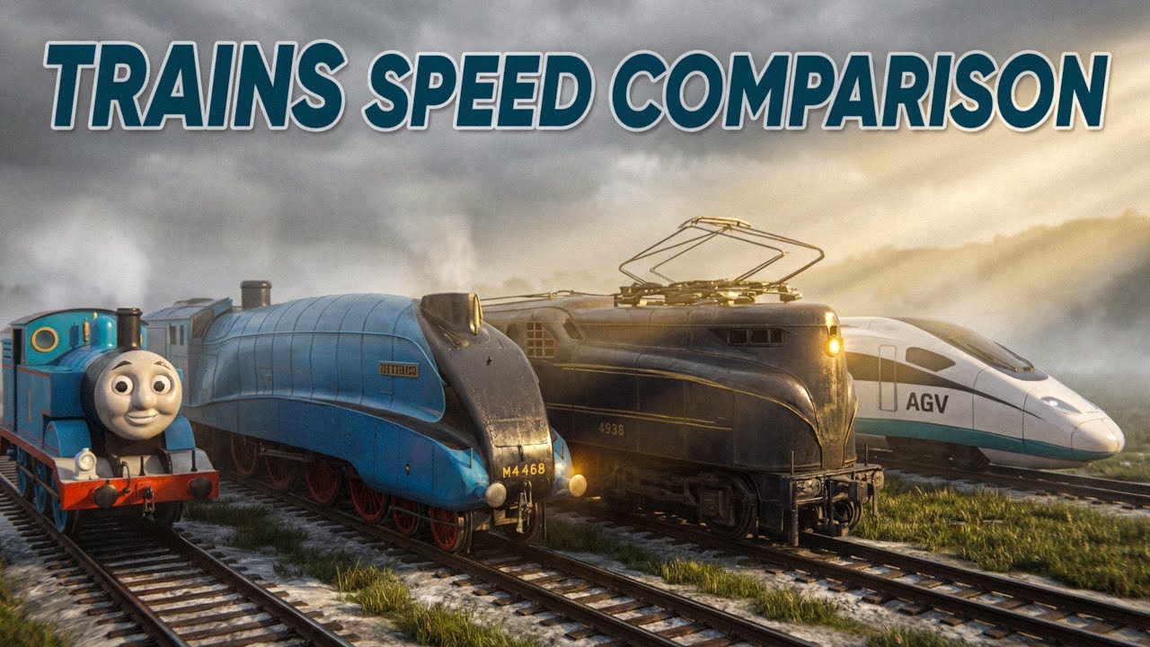 SPEED COMPARISON 3D | Trains 🚂
