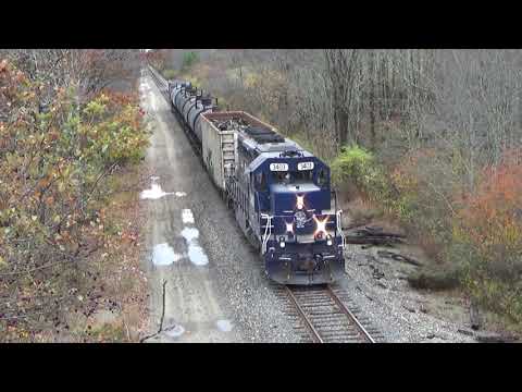 HD Pan Am DJ-1, RUPO & Amtrak Between N. Yarmouth & Gray (ME) - 10/28/2019
