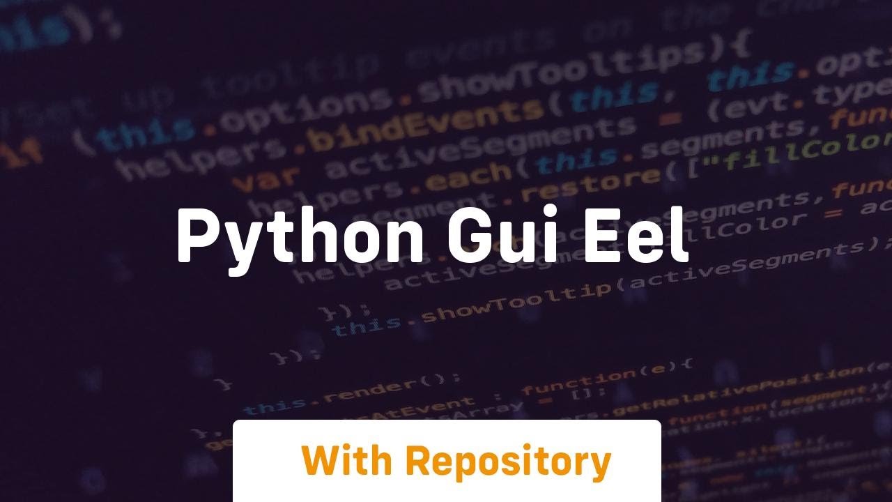 python gui eel