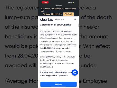 EDLI Calculator