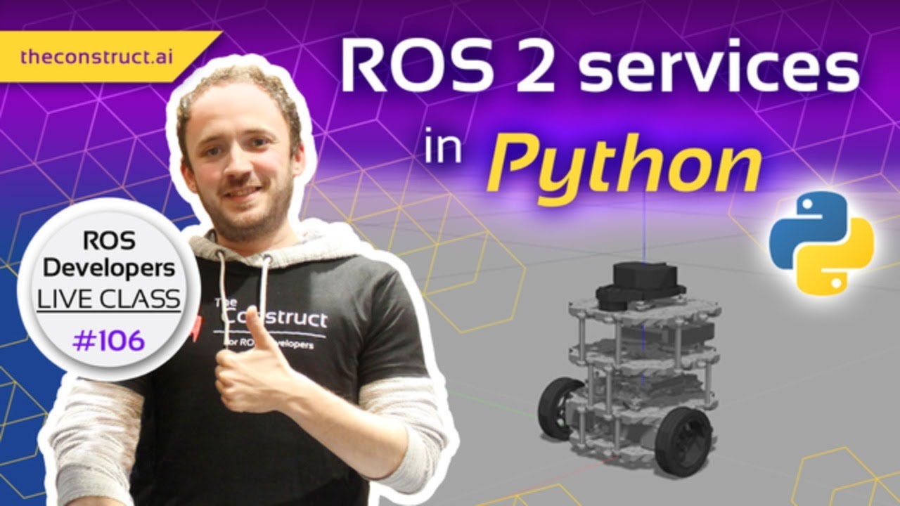 ROS2 Services in Python | ROS Developers Live Class # 106