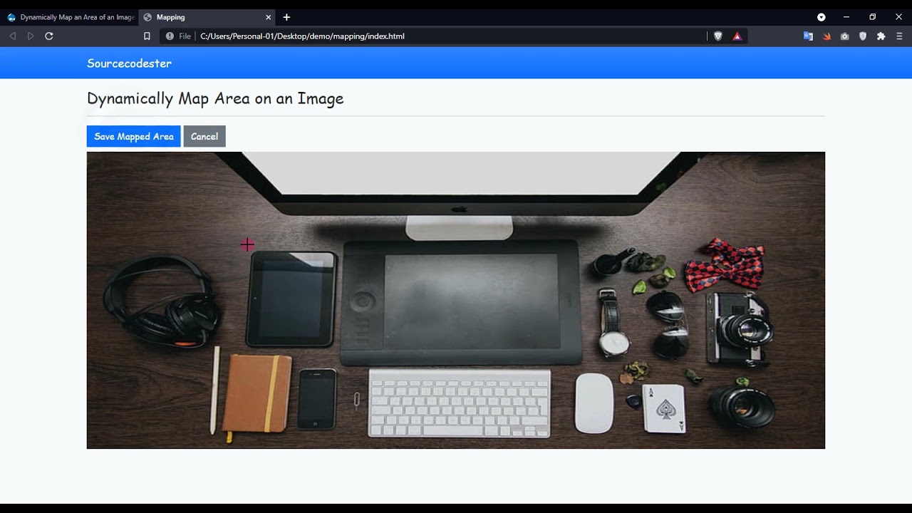 Dynamically Map an Area of an Image using JavaScript jQuery Tutorial