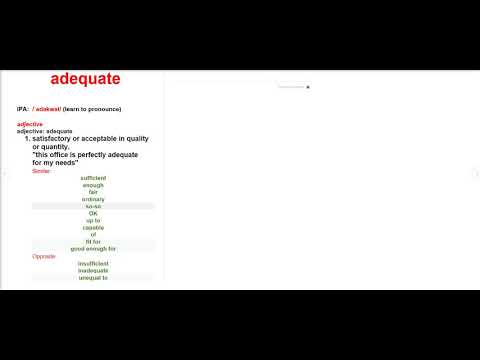 adequate