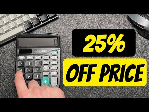 How to Calculate 25 Percent Off a Price on Calculator