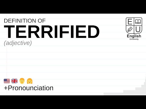 TERRIFIED meaning, definition & pronunciation | What is TERRIFIED? | How to say TERRIFIED