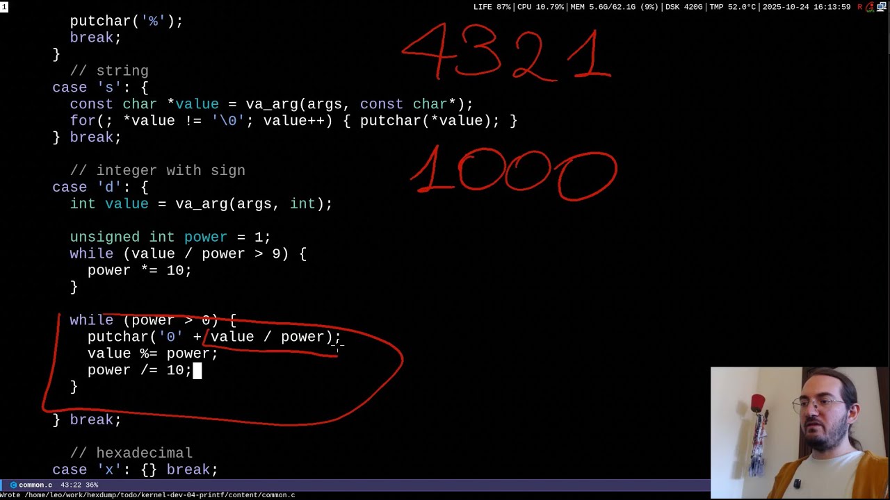 KERNEL DEV 04 PRINTF
