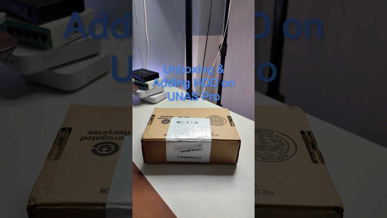 Unboxing EXOS HDD & Adding to UNAS Pro – So Easy!