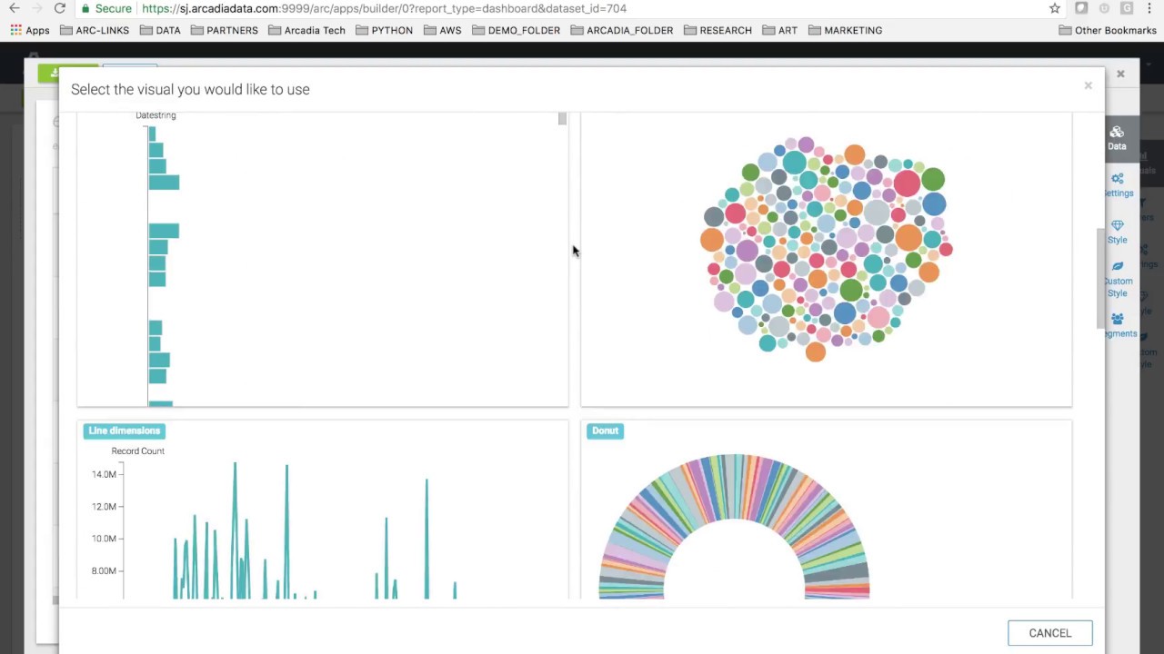 Learn Arcadia Data - Datasets and Dashboards