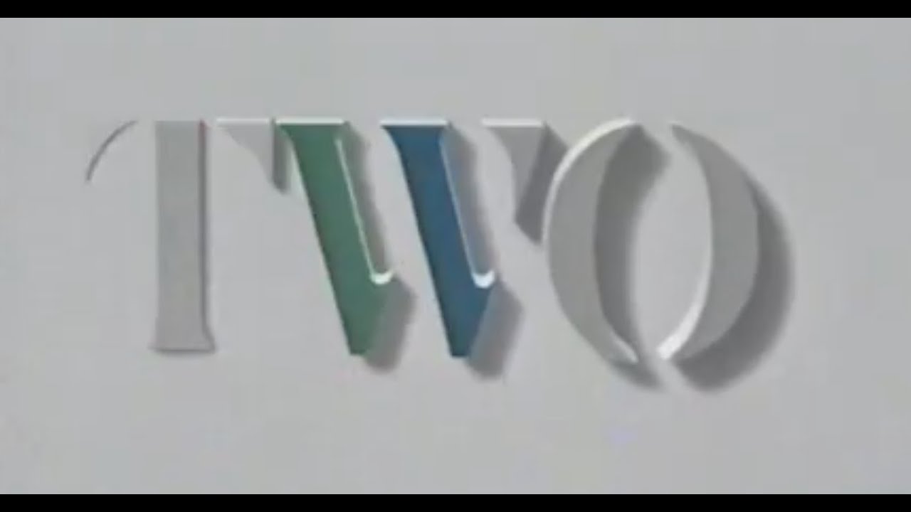 Last BBC TWO closedown with white 