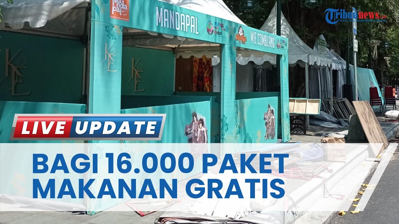 Dua Titik Stand Pembagian Makanan Gratis di Nikahan Kaesang-Erina, Eric ...