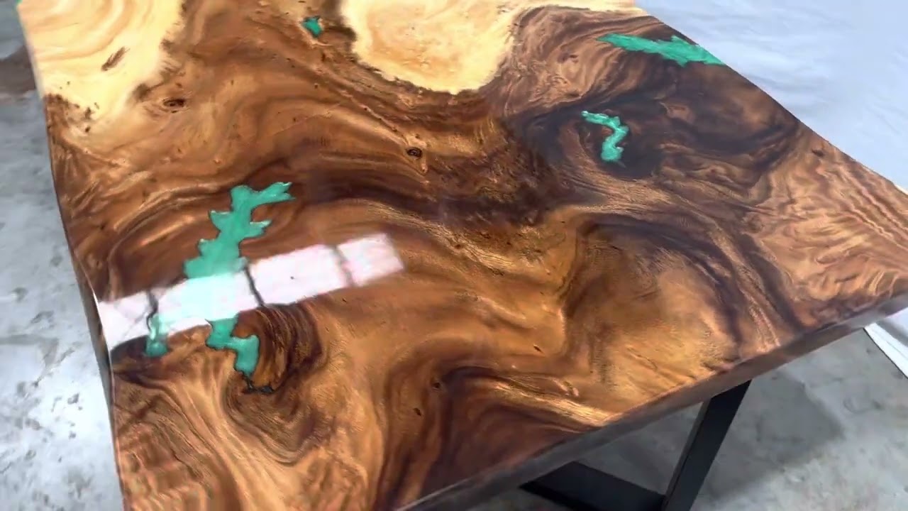 EPX0203 (2030x1020x48) - Epoxy Dining Table - Natural Timber Stone