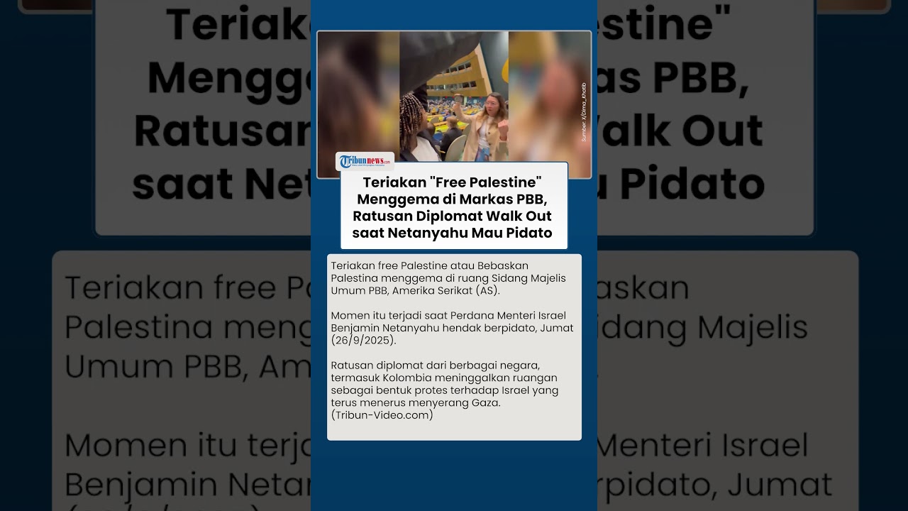 Ratusan Diplomat Walk Out saat Netanyahu Hendak Pidato di PBB, Teriakan ...
