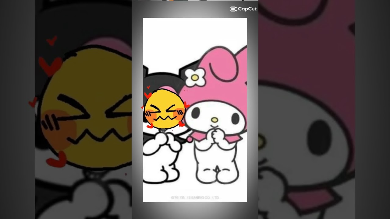 Kuromi and Mymelody are matching walpappers??  #capcut #edit #matching #wallpaper