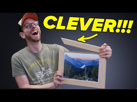 Dieser selbstgebaute Bilderrahmen ist GENIAL!