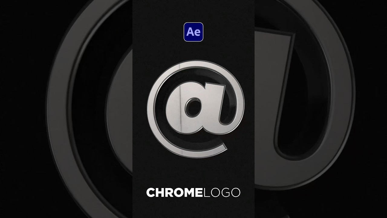 Make Chrome 3D Logo Animations in After Effects
