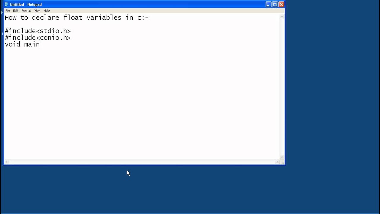 How to Declare Float Variables in C