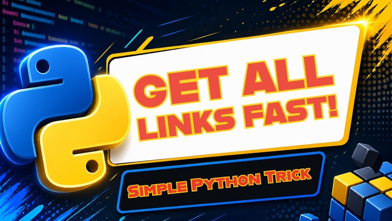 Extract ALL Links from a Text File in Python (Super Simple Trick) 2026