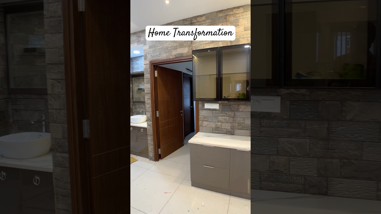 Home Transformation | Beautiful Interior Decor | 3BHK #trending #shortsart #shortvideo