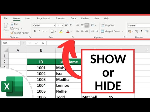How to Show or Hide the Ribbon in Excel (Quick and Easy)