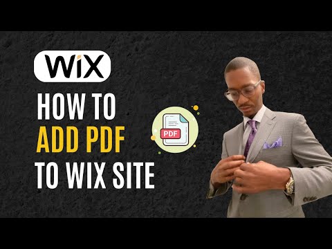 How To Add PDF File To Wix Website 2023