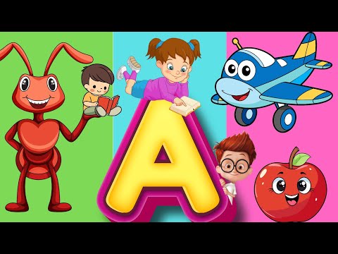 Words Starting with A | Letter A Words for kids | A for Apple | Learning videos for kids