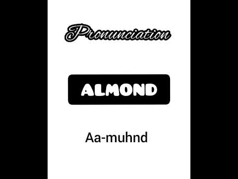 ✅Almond Pronunciation #shorts #short #ytshort #ytshorts #english #trending