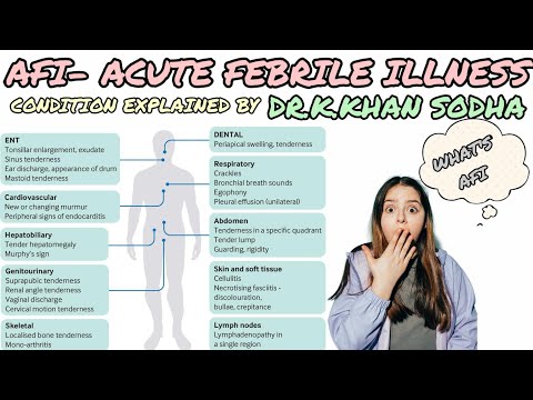 AFI-acute febrile illness, complete explanation by #dr. k.khan sodha