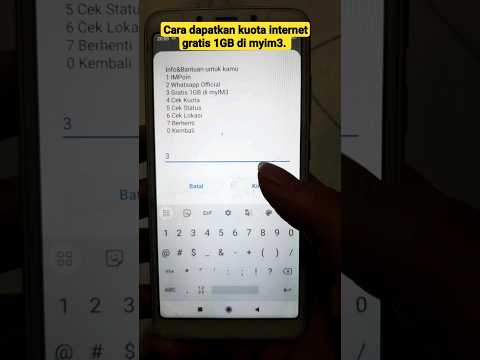 Cara dapatkan kuota internet gratis 1GB di myim3.