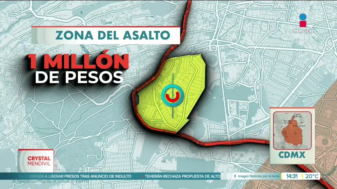 Así fue la persecución de los ladrones que robaron un millón de pesos en la CDMX | Crystal Mendivil
