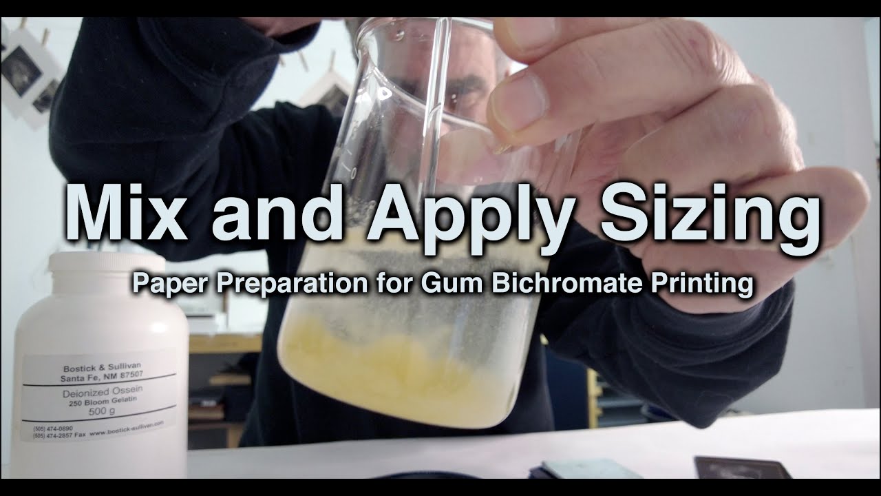 Sizing Paper for Alternative Process Photographic Printing - Gum Over Platinum Printing - Addendum-1